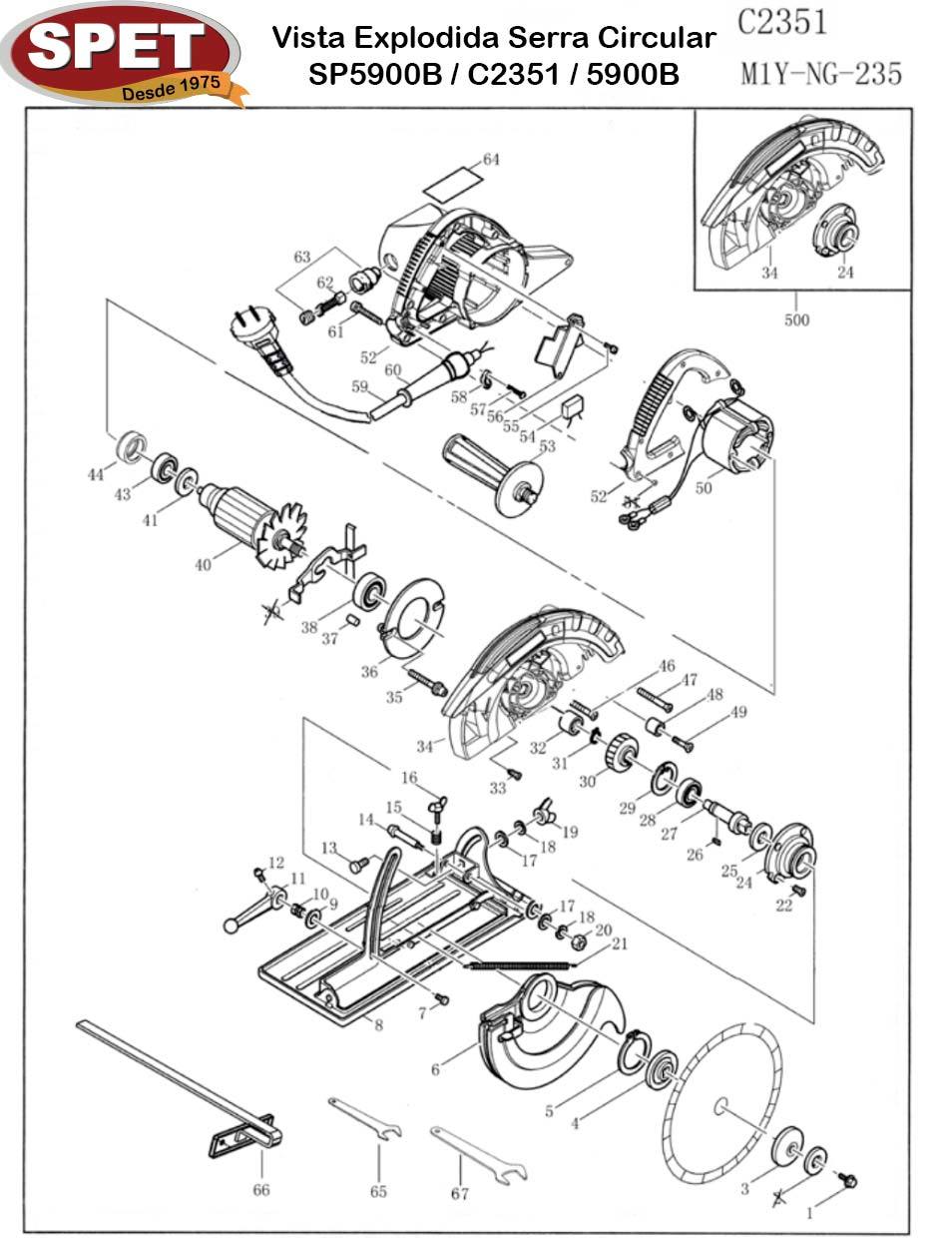 Chaveta Plana 4x4x12 mm Pos 26 / Ref 49208015 / Peça para Serra SP5900B ...